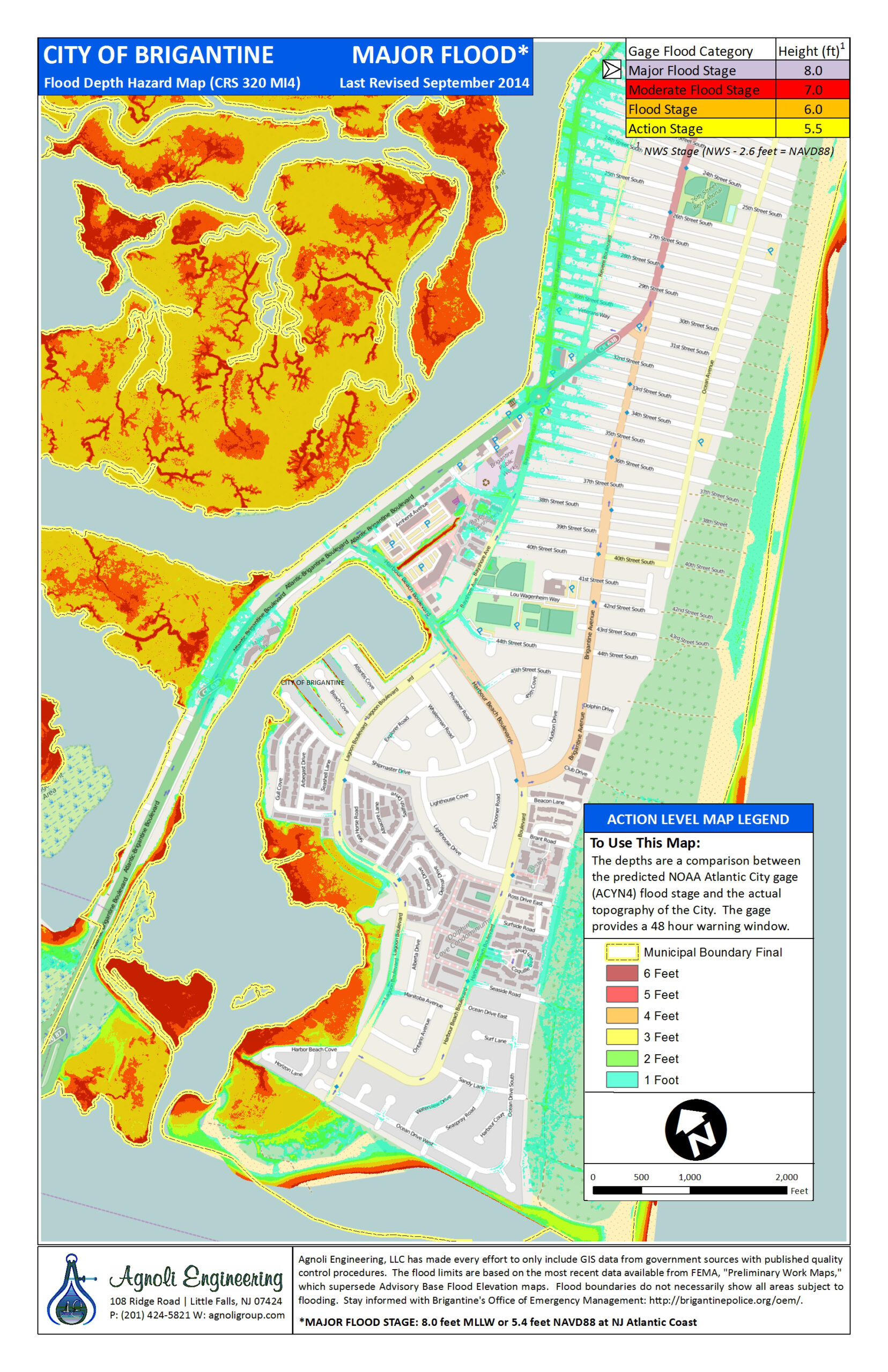 Brigantine NJ “Flood Depth Hazard Maps” | BRIGANTINE POLICE